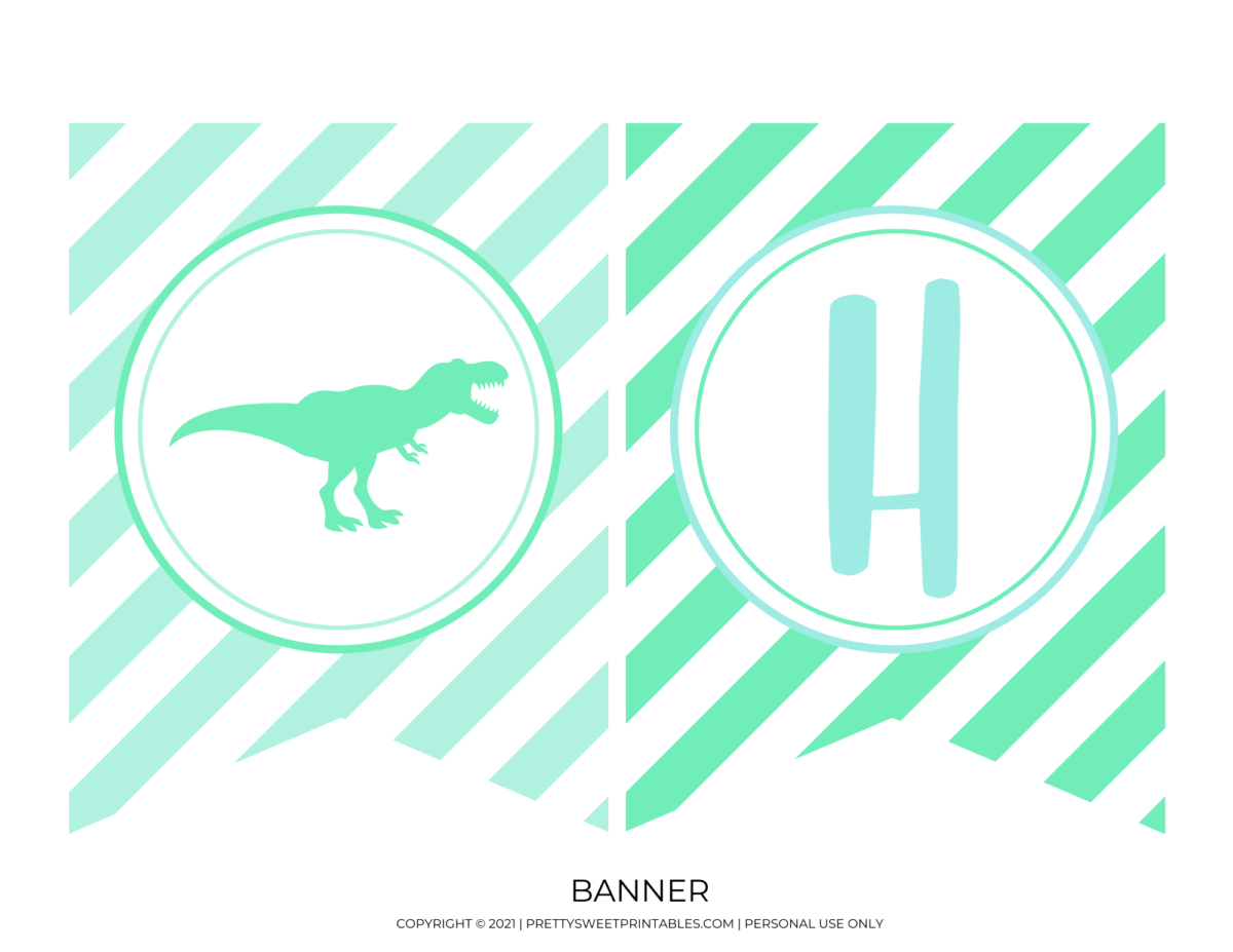 Free Dinosaur Party Printables | Pretty Sweet Printables